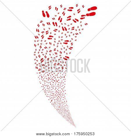 Boot Footprints Vector & Photo (Free Trial) | Bigstock