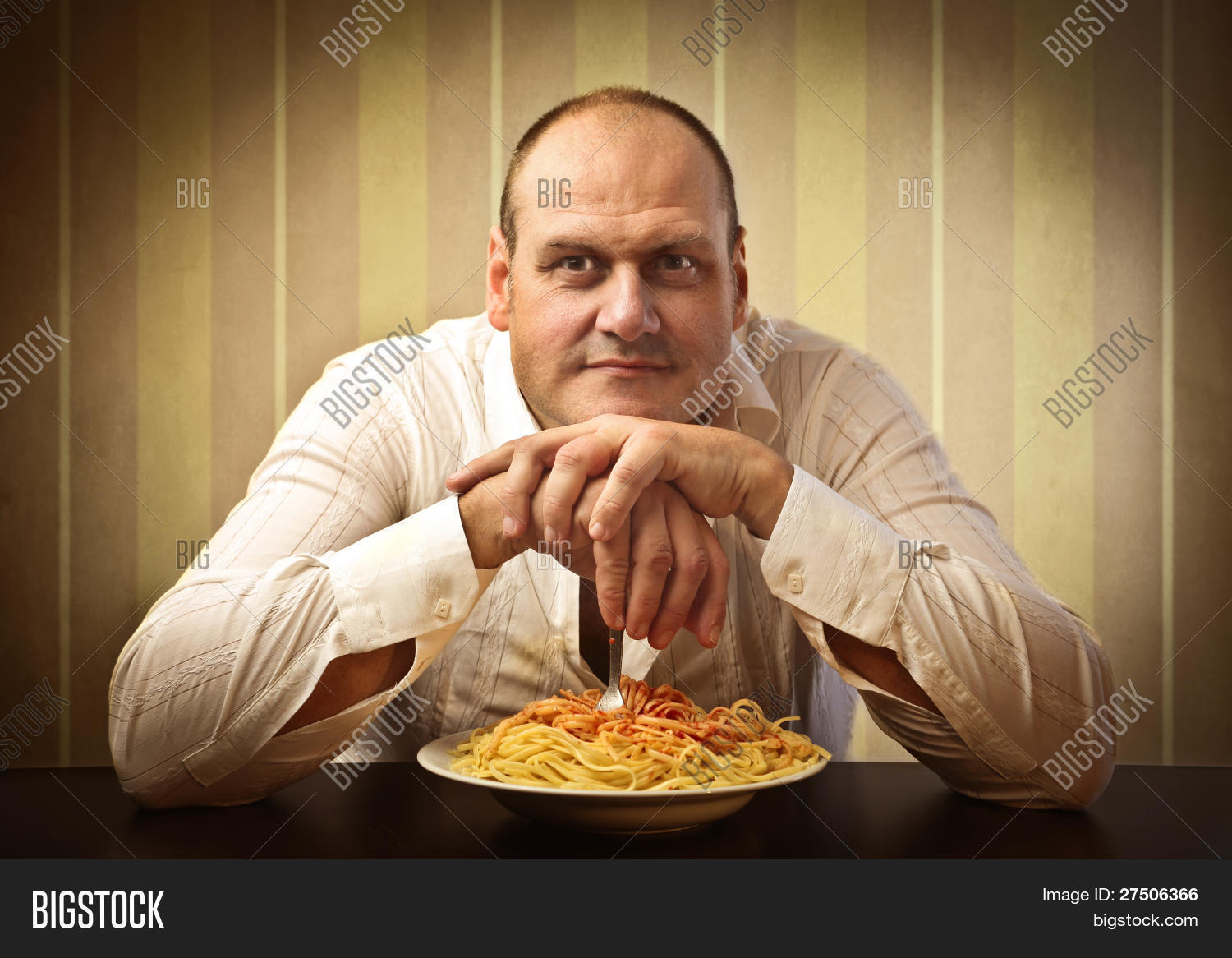 Fat Man Front Plate Image & Photo (Free Trial) | Bigstock