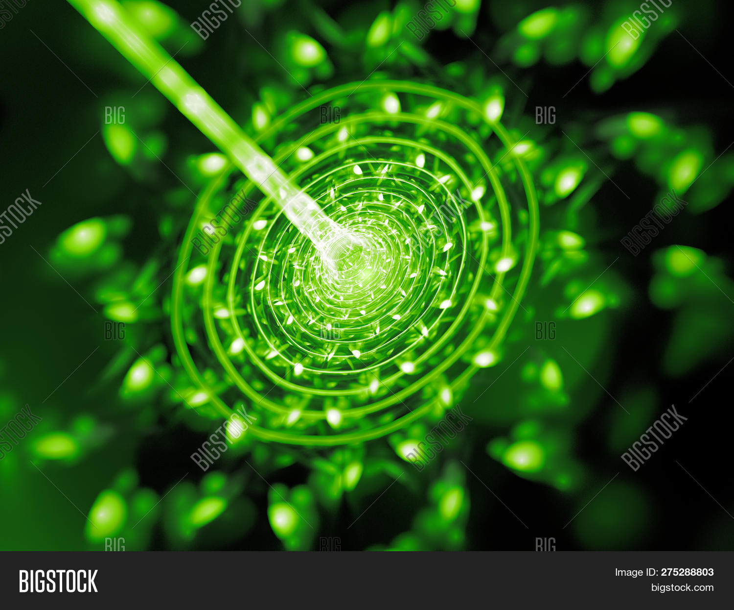 Green Glowing Quantum Image & Photo (Free Trial) | Bigstock