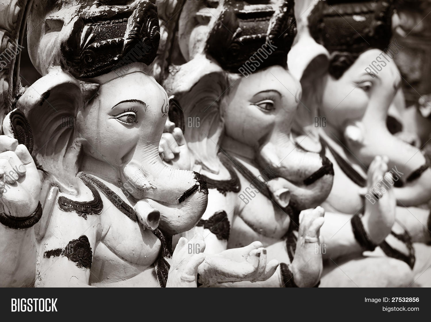 Hindu God Three Ganesh Image & Photo (Free Trial) | Bigstock