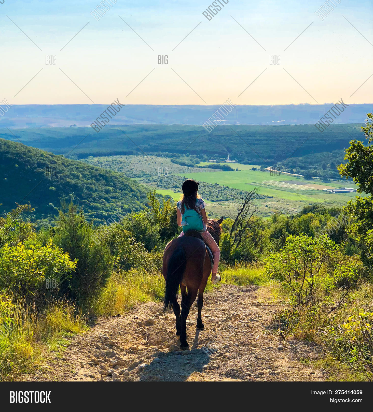 Girl Riding Horse Back Image & Photo (Free Trial) | Bigstock