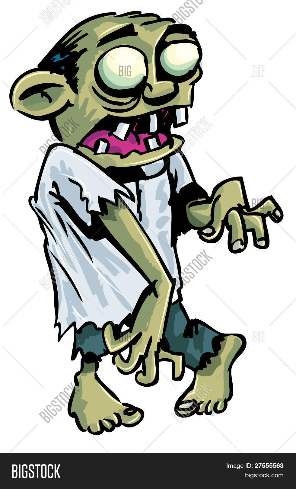 Cartoon Zombie Exposed Image & Photo (Free Trial) | Bigstock