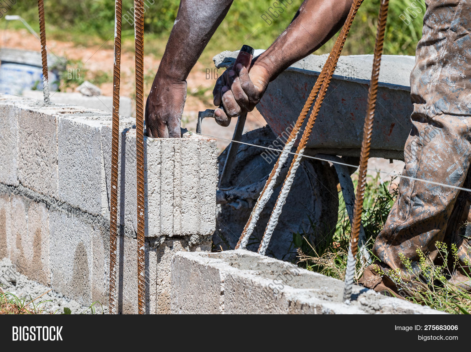 Black Male Bricklayer Image & Photo (Free Trial) | Bigstock