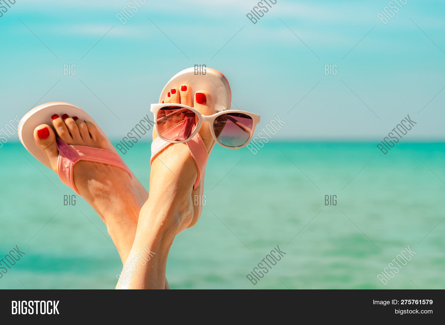 Upside Woman Feet Red Image & Photo (Free Trial) | Bigstock