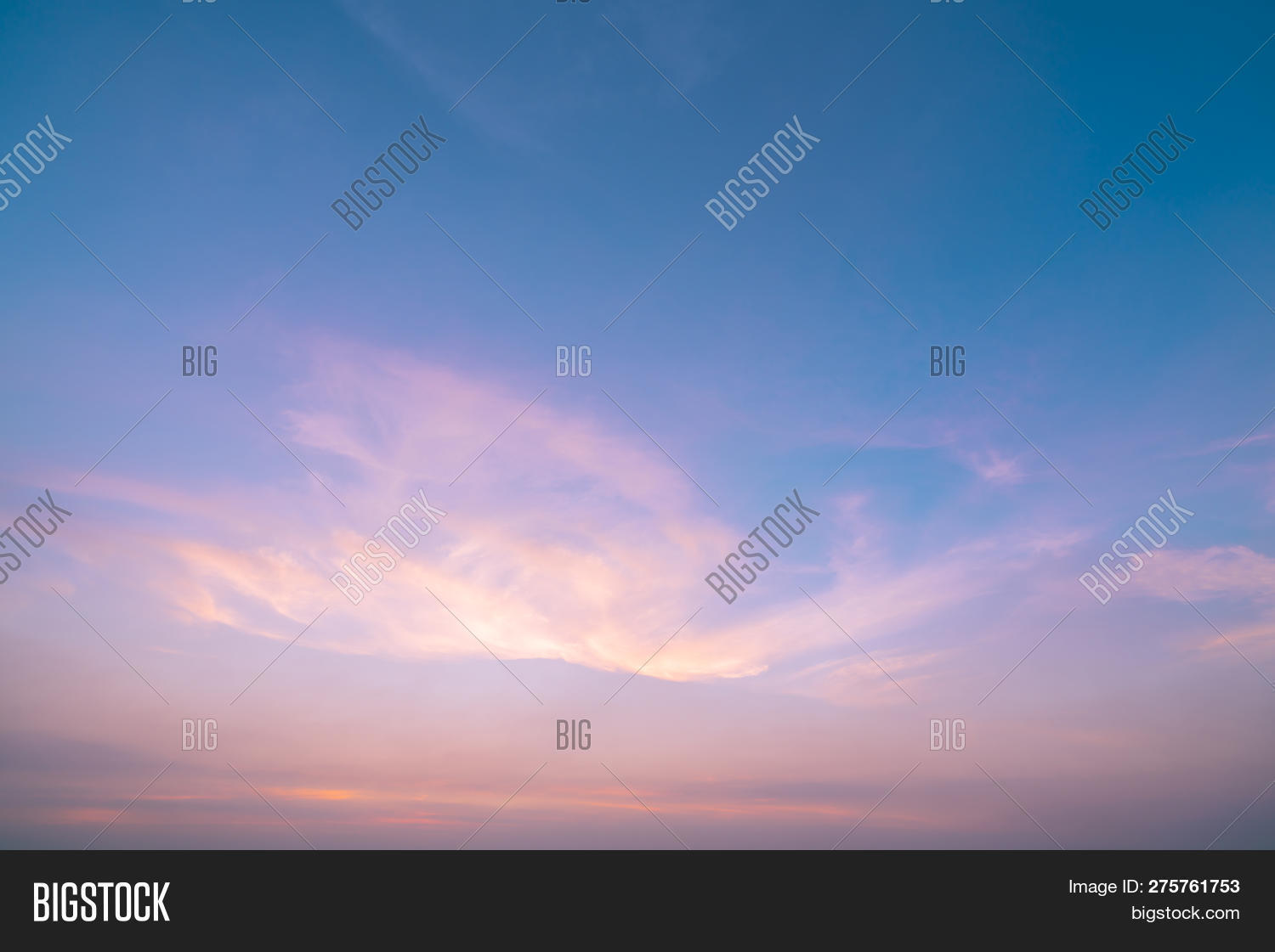 Dramatic Pink Blue Sky Image & Photo (Free Trial) | Bigstock