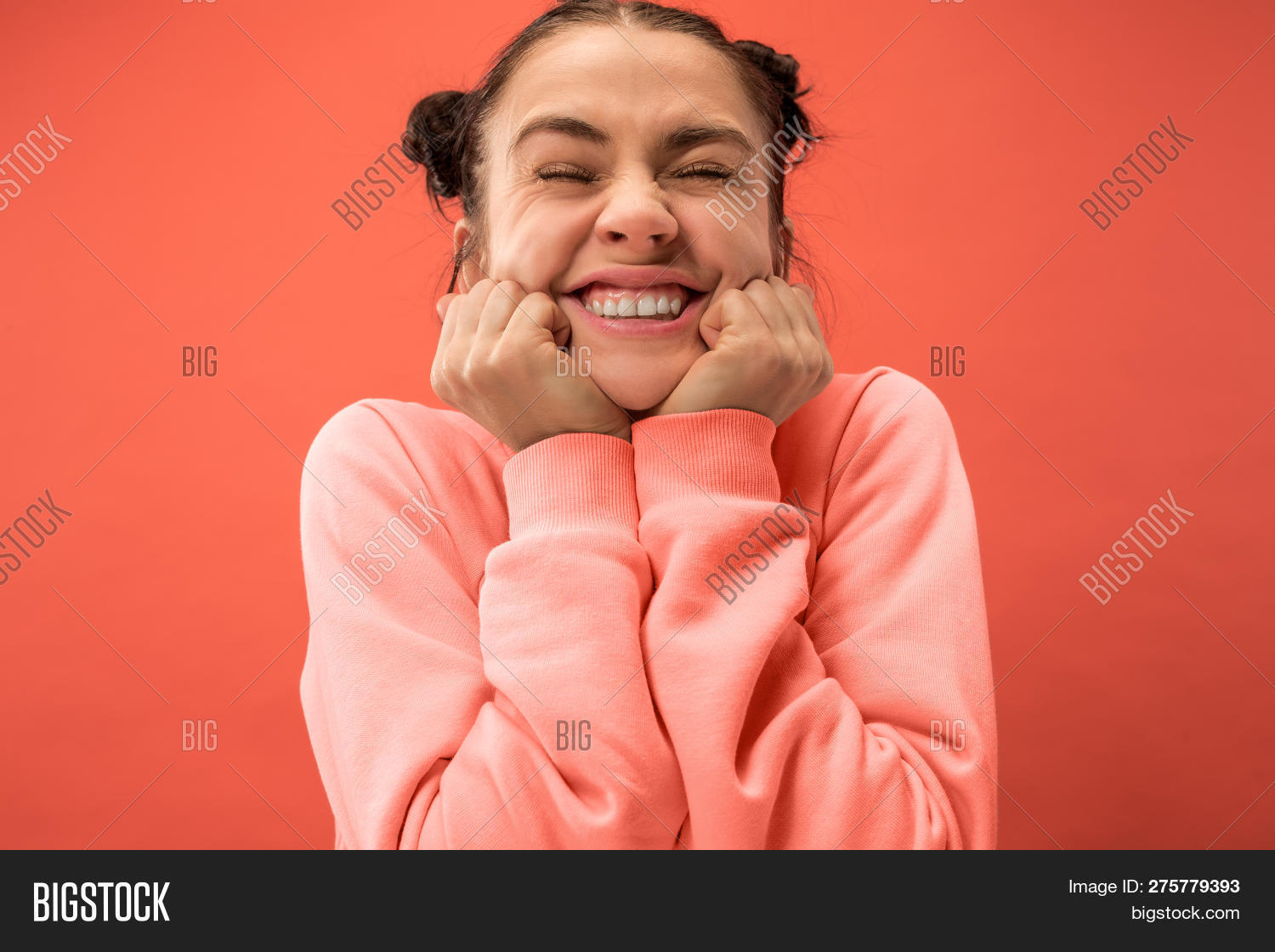 Happy Woman Standing Image & Photo (Free Trial) | Bigstock