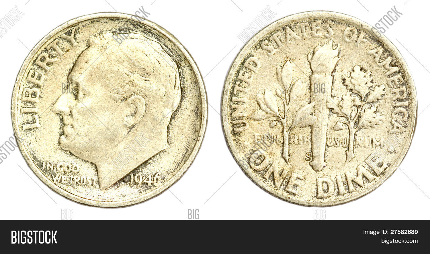 One Dime Coin USA 1946 Image & Photo (Free Trial) | Bigstock