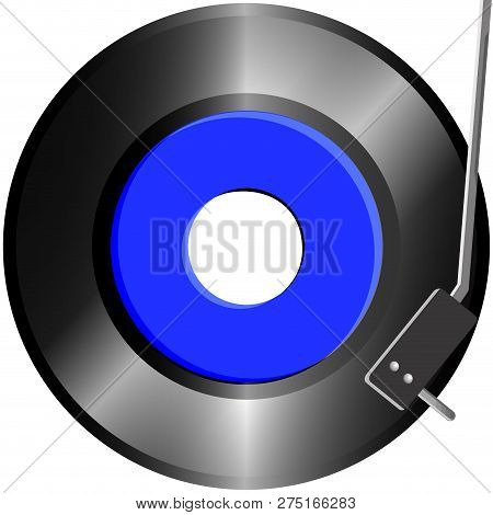 Vinyl 45 Rpm Player. Vector & Photo (Free Trial) | Bigstock