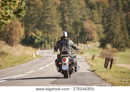 Back View Biker Black Image & Photo (Free Trial) | Bigstock