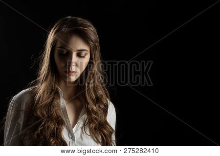 Sad Pensive Woman On Image & Photo (Free Trial) | Bigstock