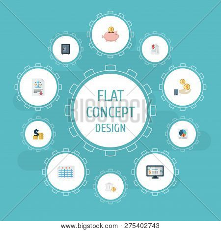 Set Accounting Icons Vector & Photo (Free Trial) | Bigstock