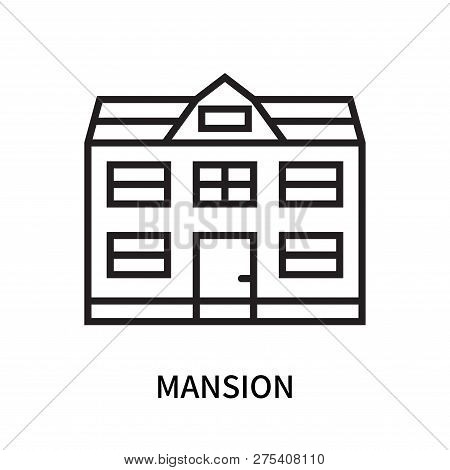 Mansion Icon Isolated Vector & Photo (Free Trial) | Bigstock