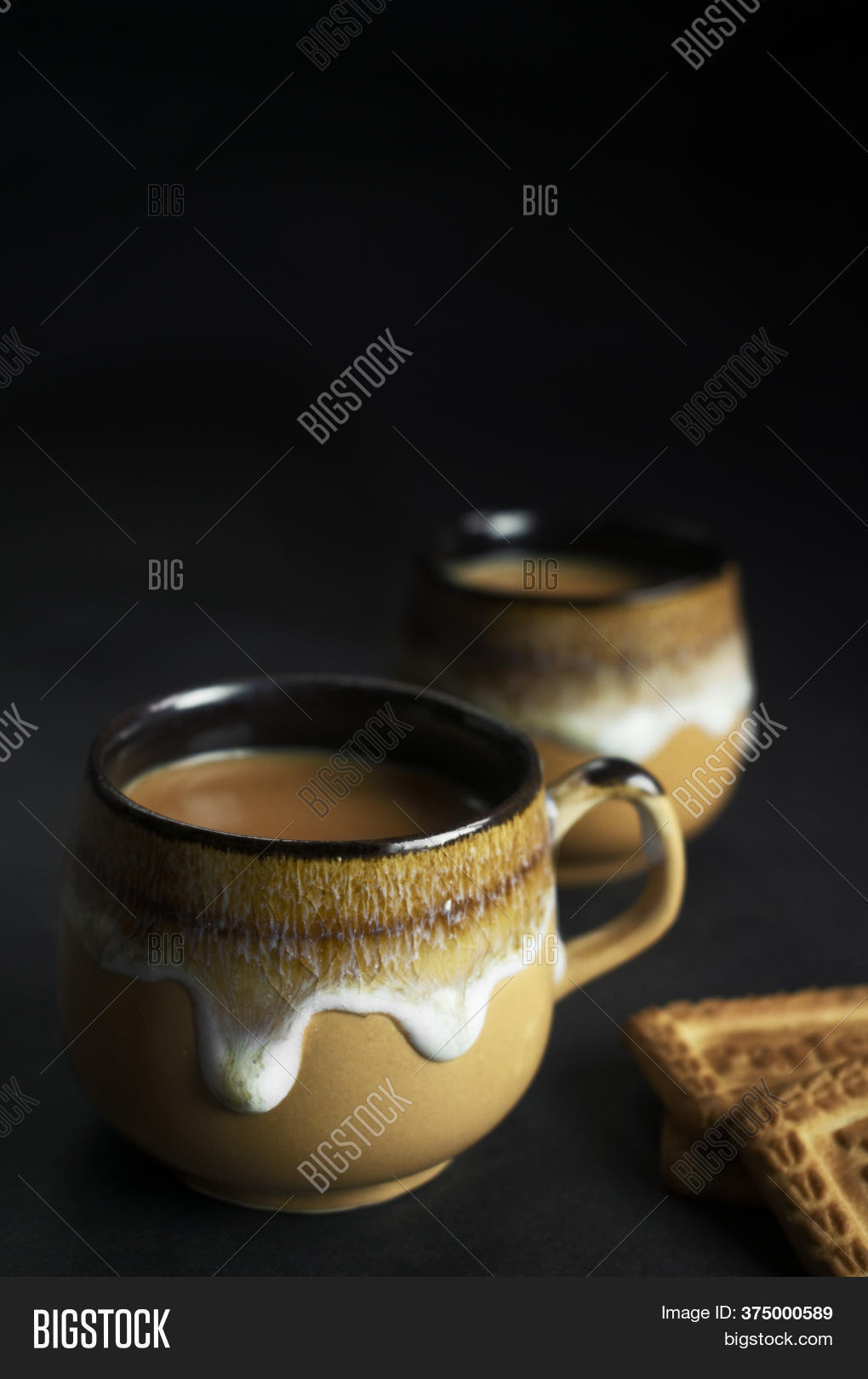 Brown Cup Tea Dark Image & Photo (Free Trial) | Bigstock