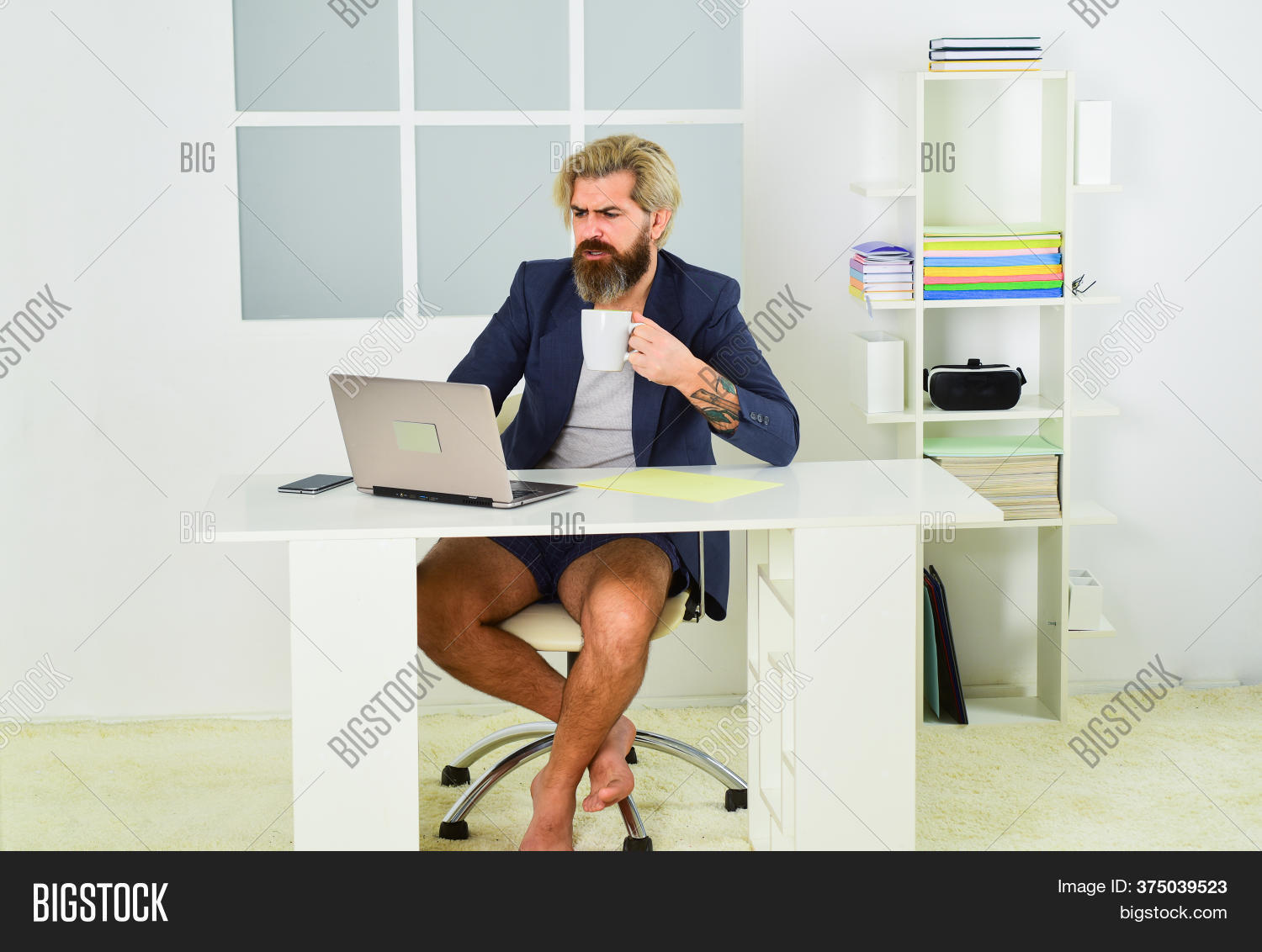 Man Working Home Image & Photo (Free Trial) | Bigstock