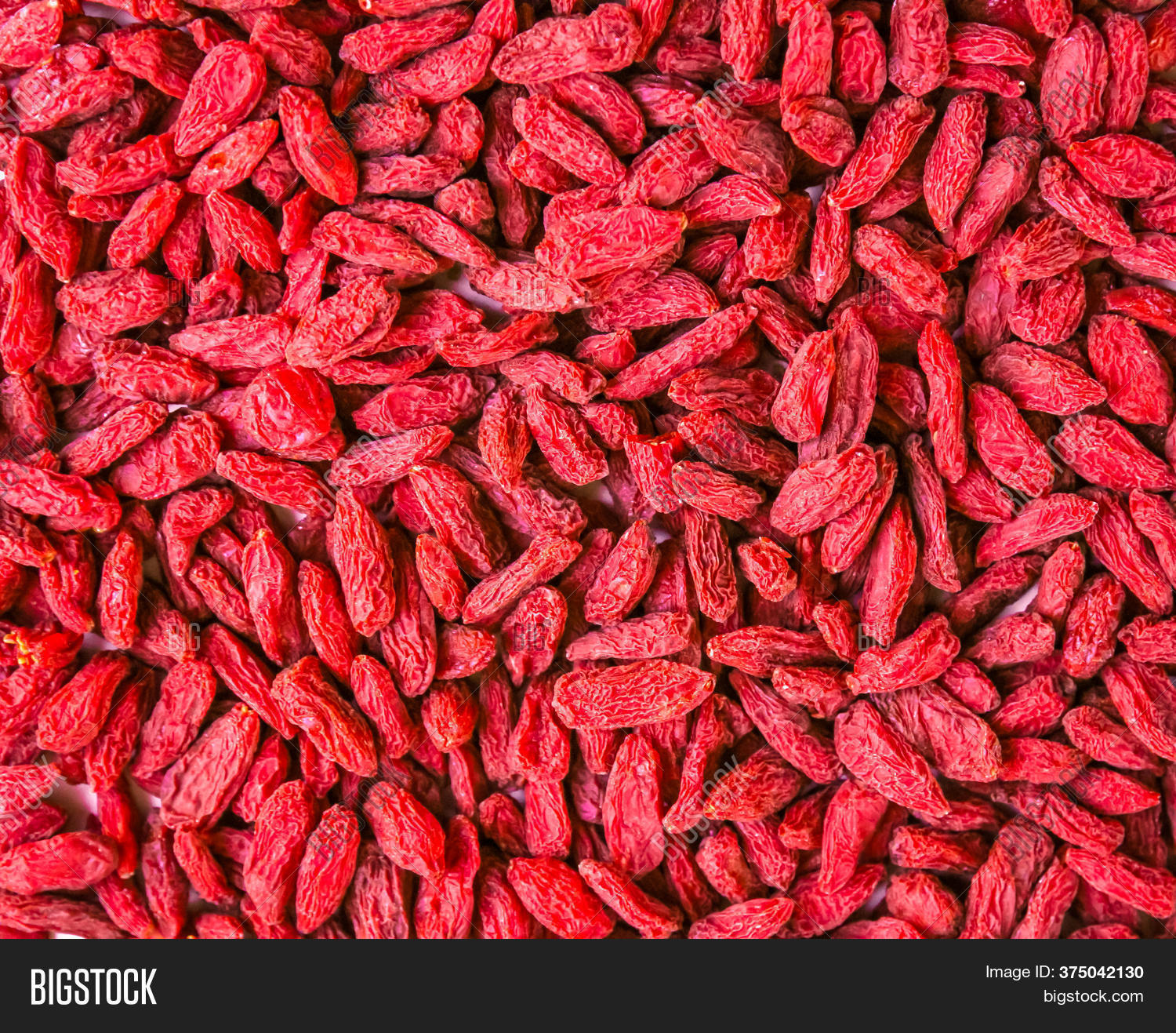 Goji Berries Top View Image & Photo (Free Trial) | Bigstock