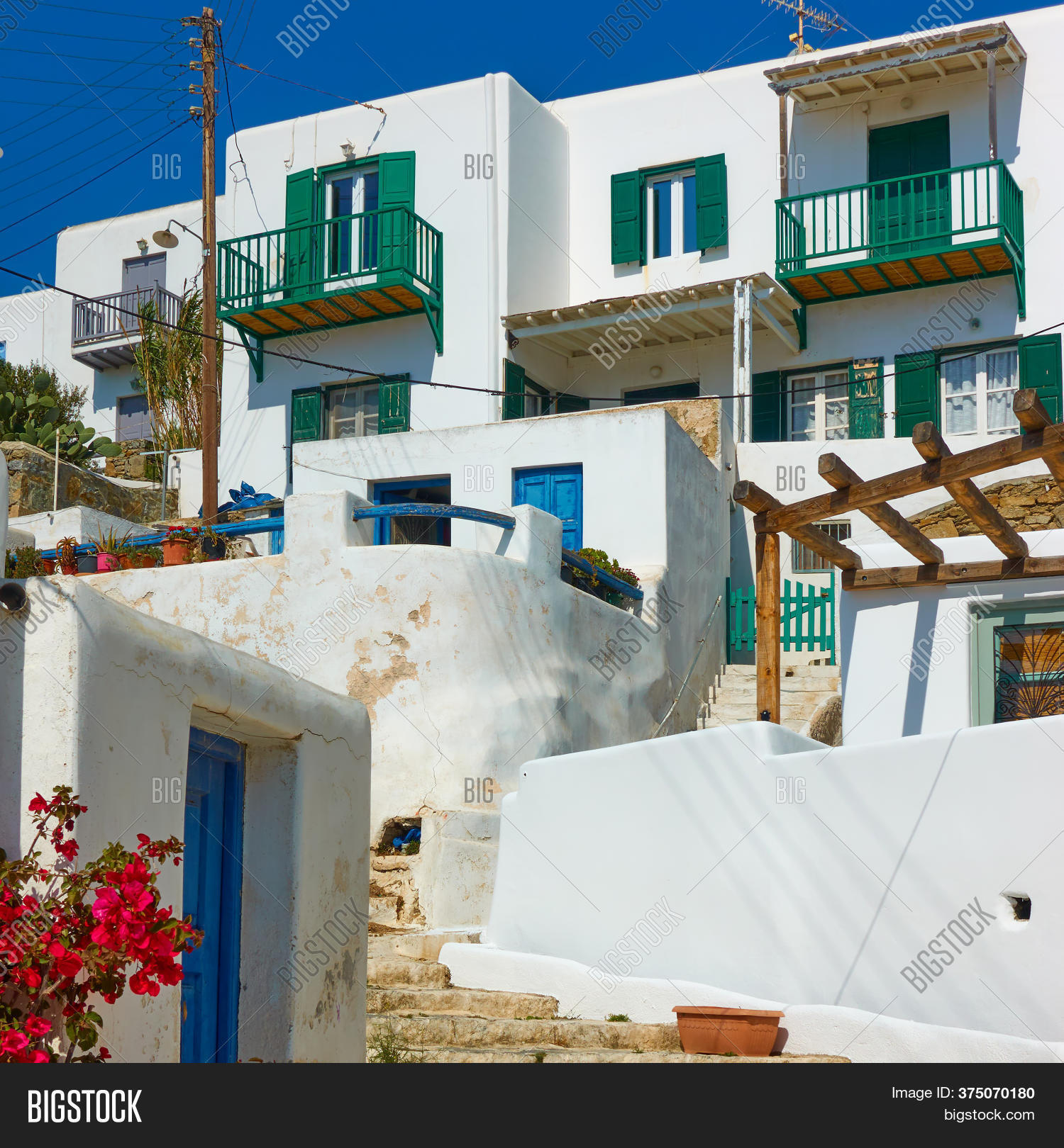 Whitewashed Houses Image & Photo (Free Trial) | Bigstock
