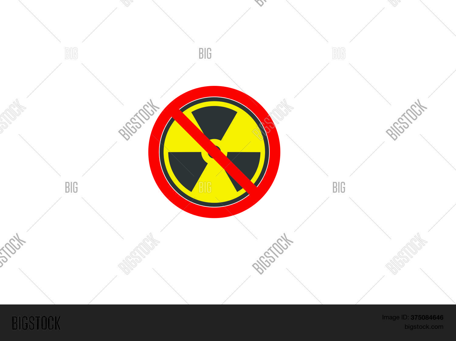 No Radiation Sign. Vector & Photo (Free Trial) | Bigstock