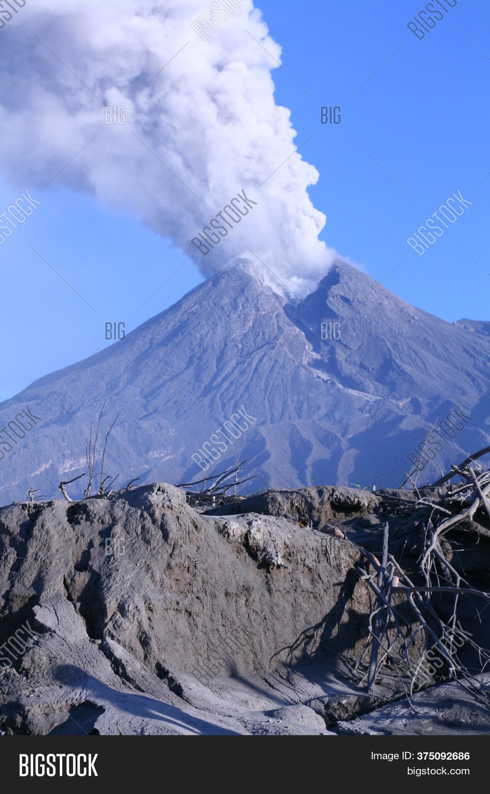 Eruption Mount Merapi Image & Photo (Free Trial) | Bigstock