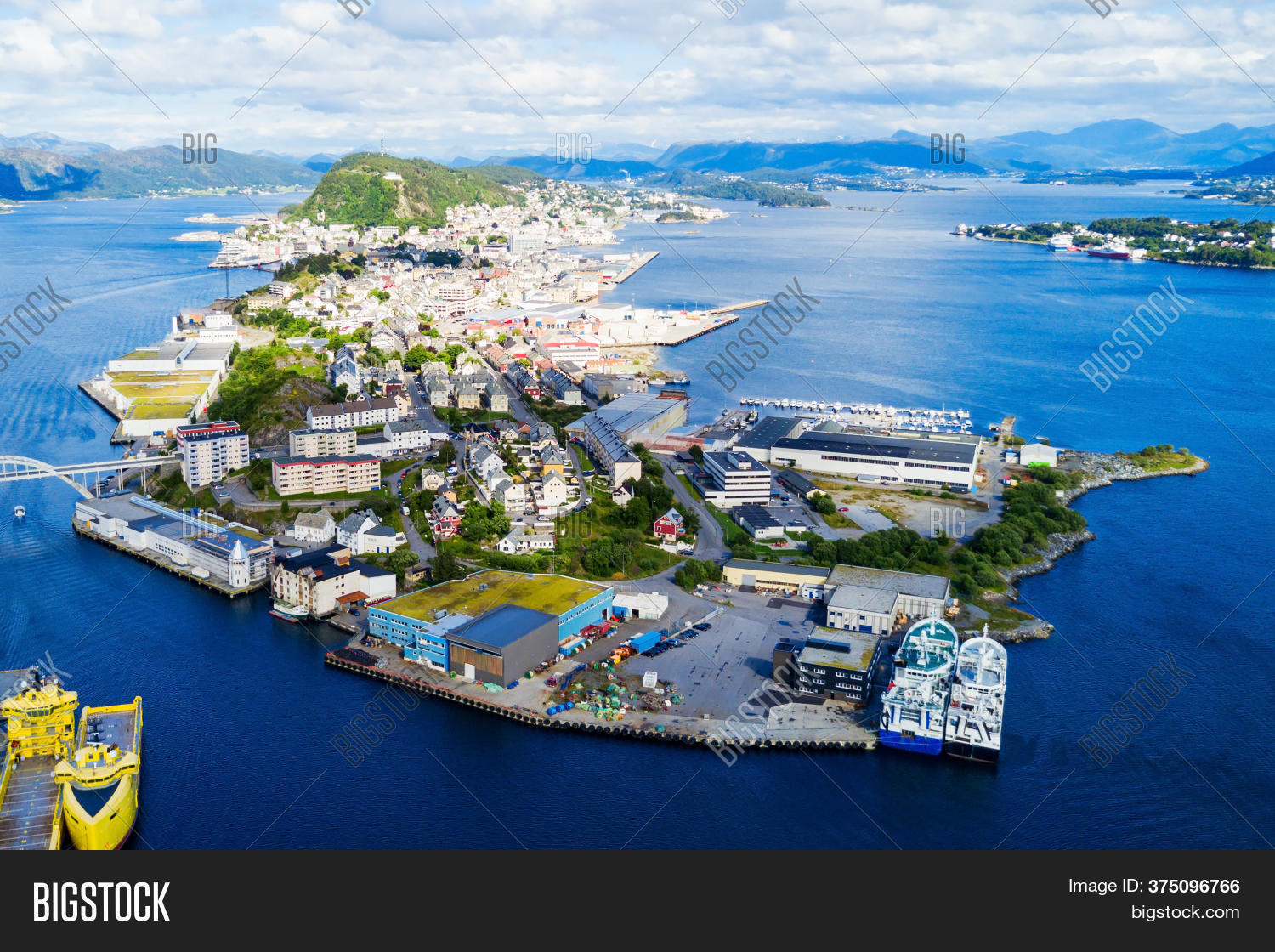 Alesund Aerial Image & Photo (Free Trial) | Bigstock