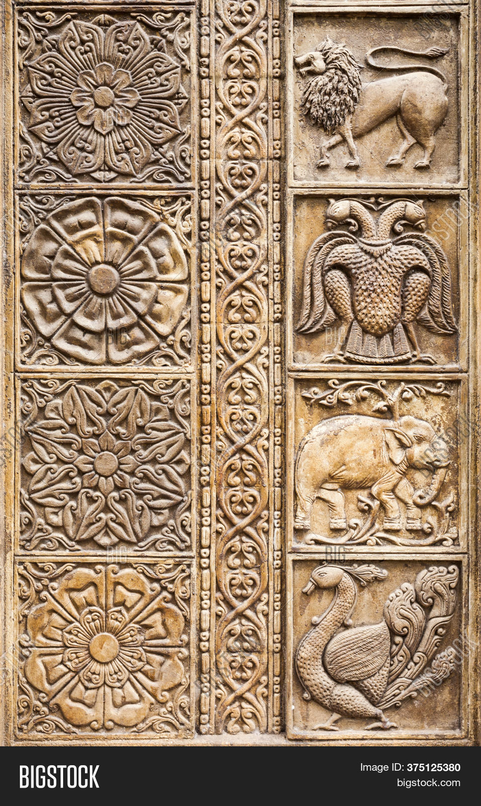 Relief Carving Pattern Image & Photo (Free Trial) | Bigstock