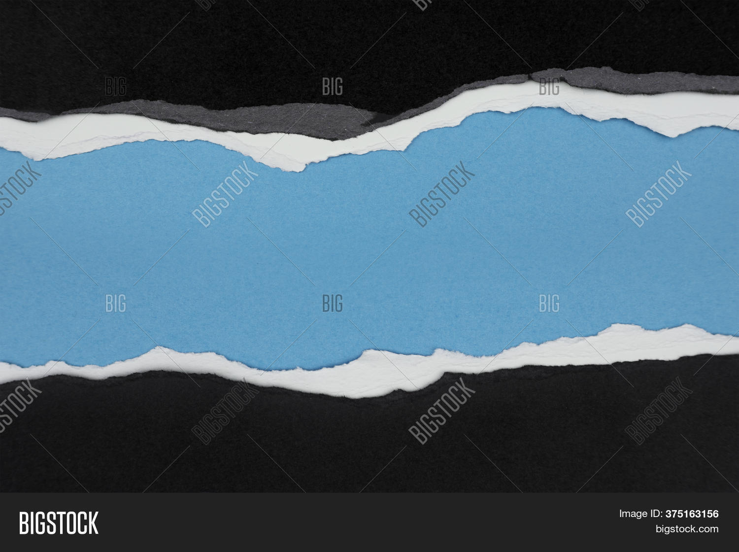 Ripped Paper On Blue Image & Photo (Free Trial) | Bigstock