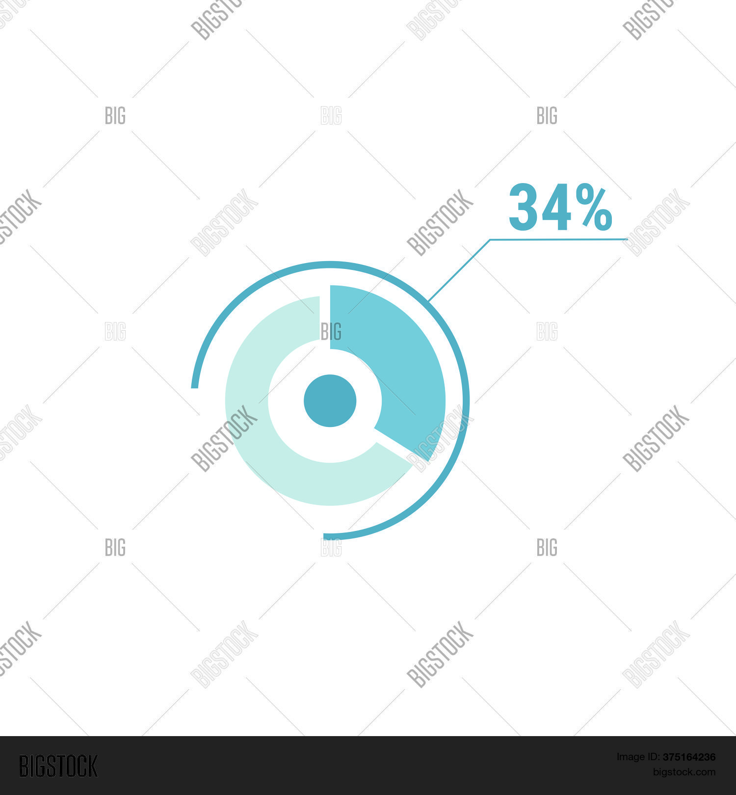 Thirty Four Percent Vector & Photo (Free Trial) | Bigstock
