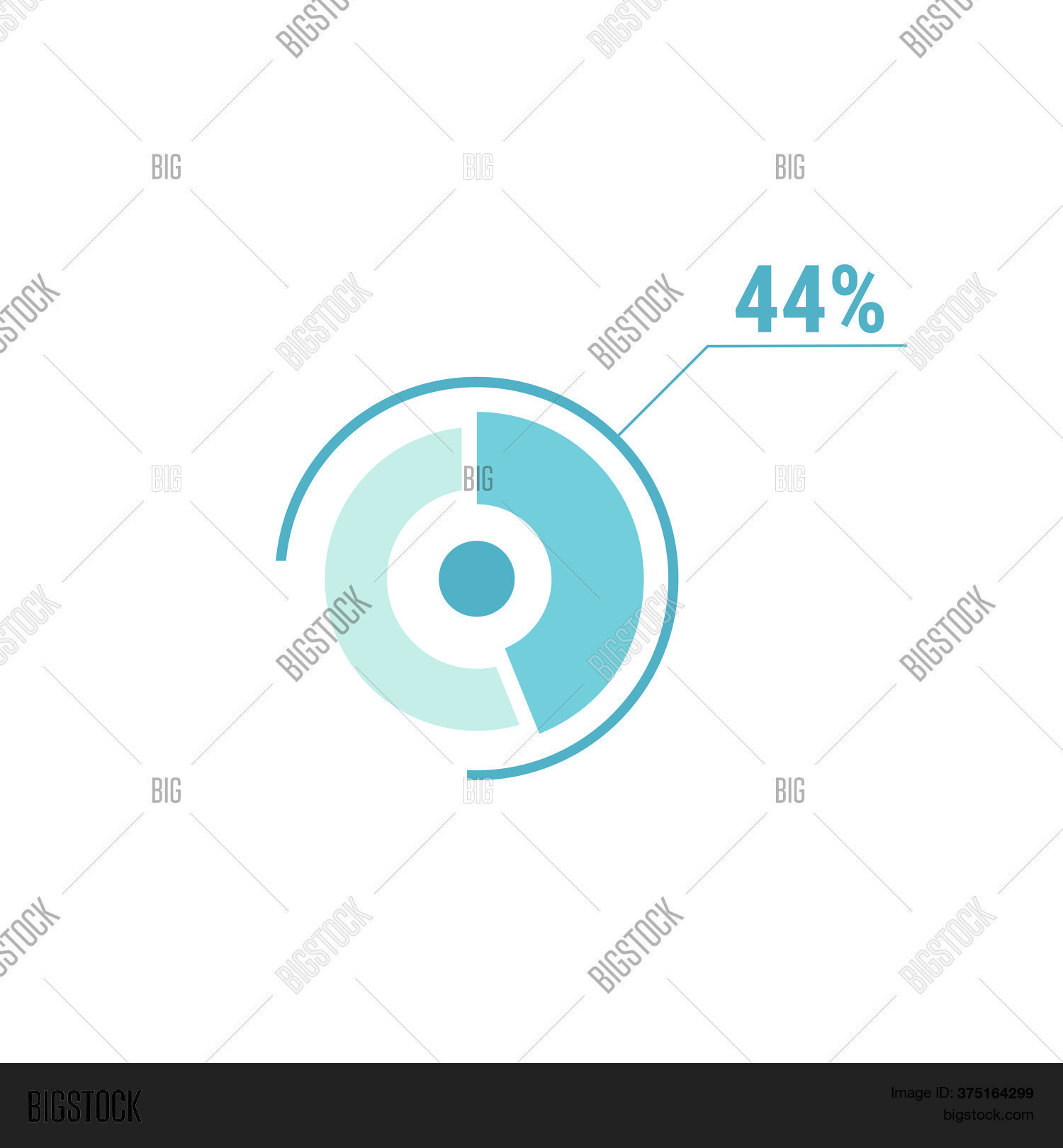 Circle Diagram Forty Vector & Photo (Free Trial) | Bigstock