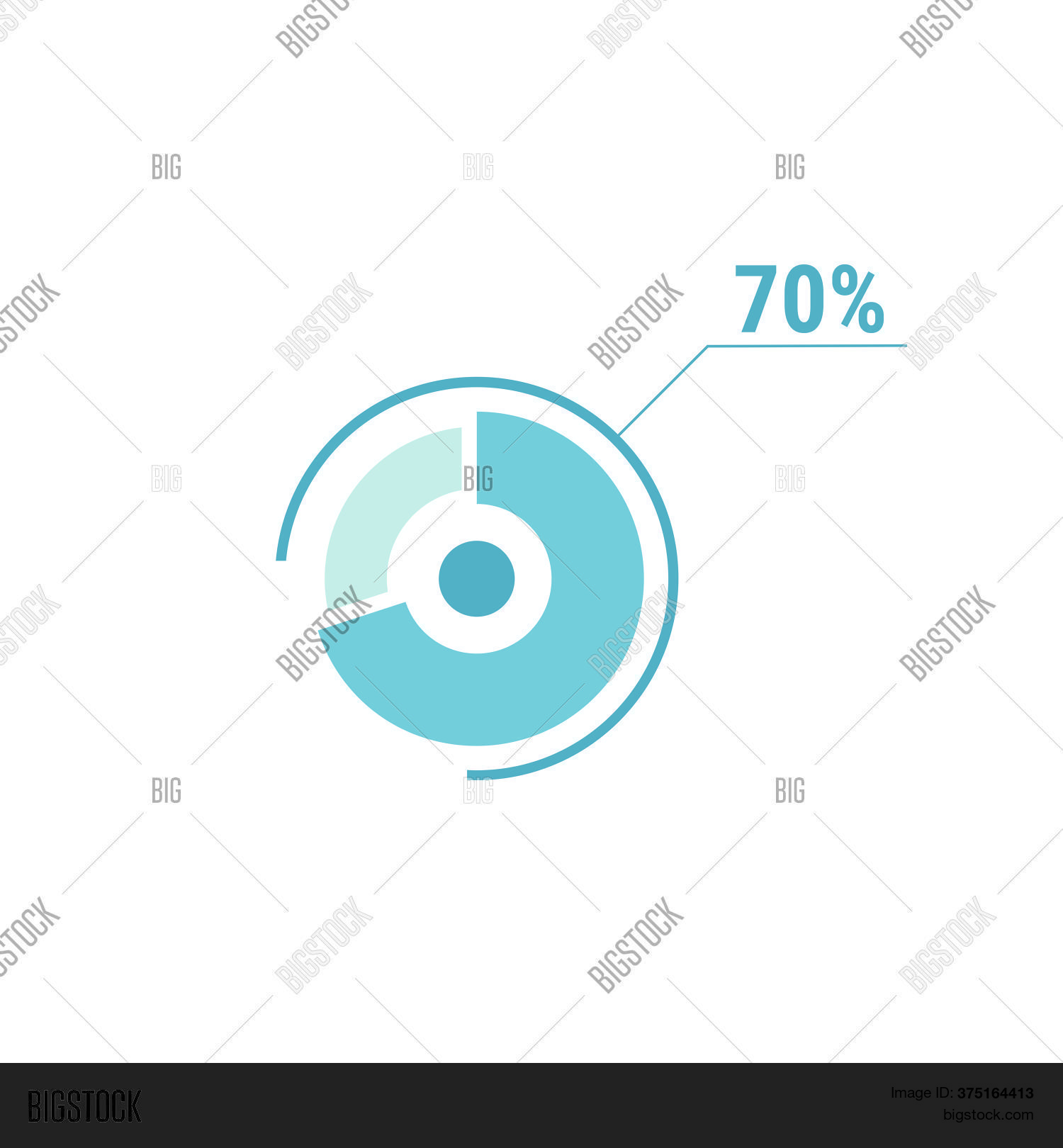 70 Seventy Percent Vector & Photo (Free Trial) | Bigstock