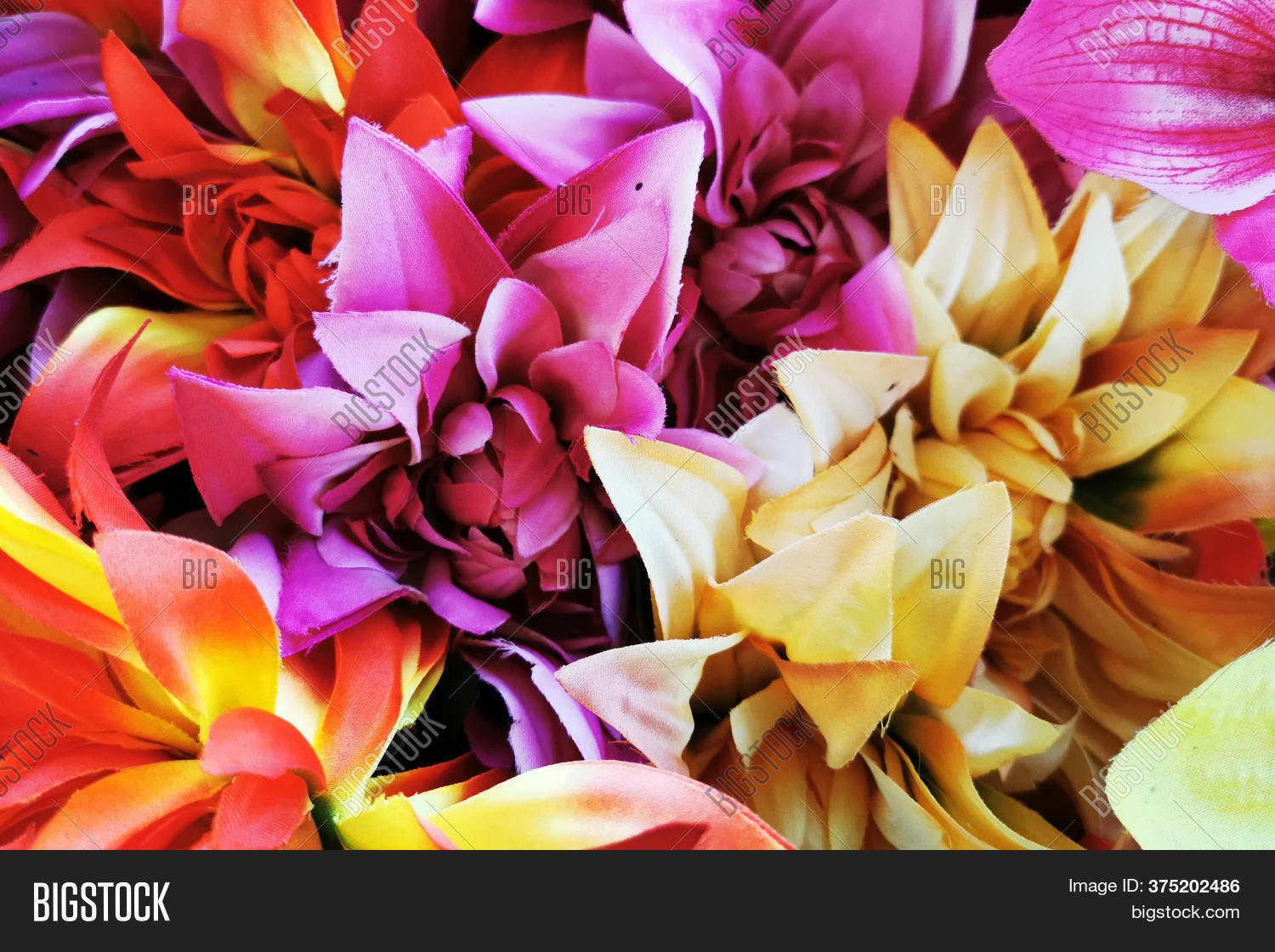 Plastic Color Flowers Image & Photo (Free Trial) | Bigstock