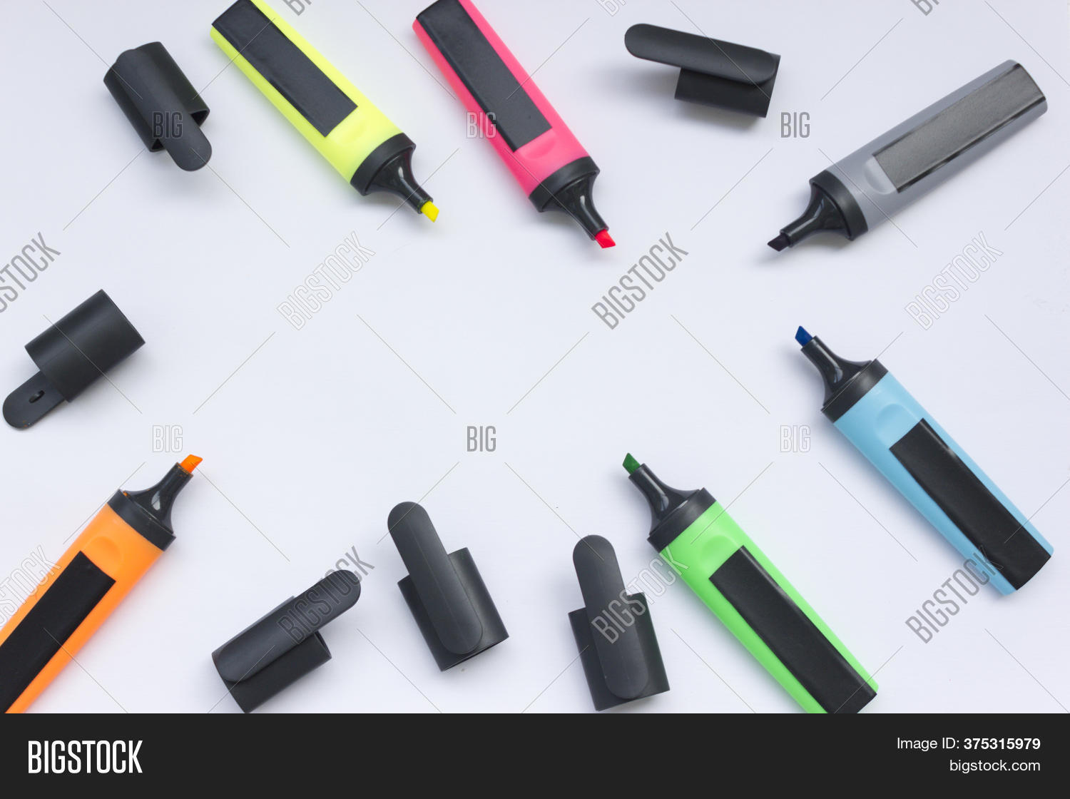 Colored Highlighters Image & Photo (Free Trial) | Bigstock