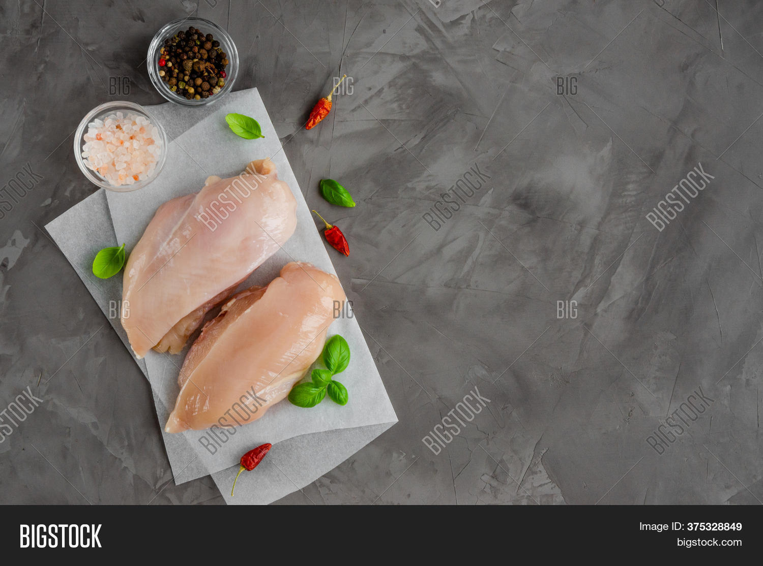 Raw Chicken Breast On Image & Photo (Free Trial) | Bigstock