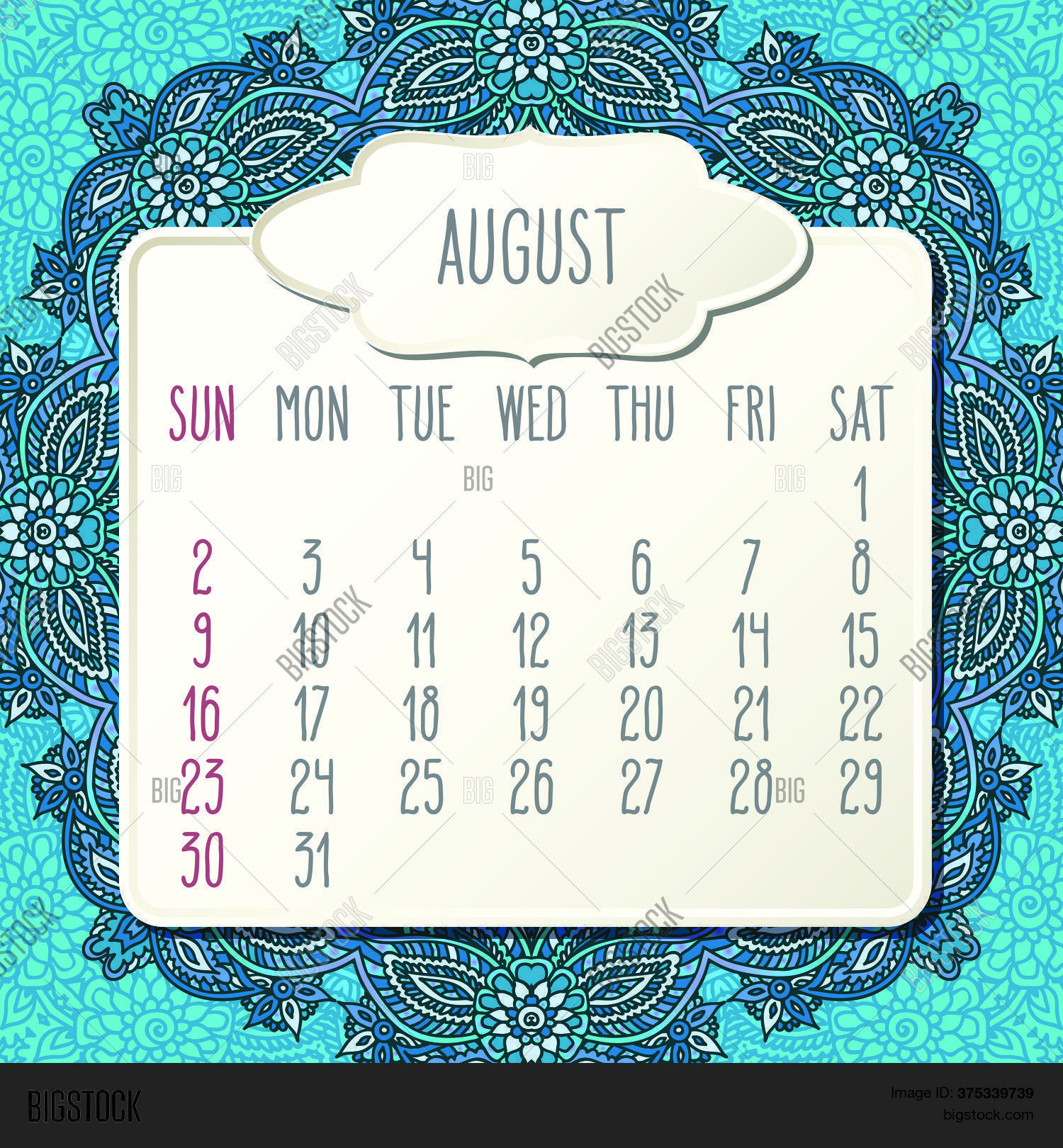 August Year 2020 Vector & Photo (Free Trial) | Bigstock