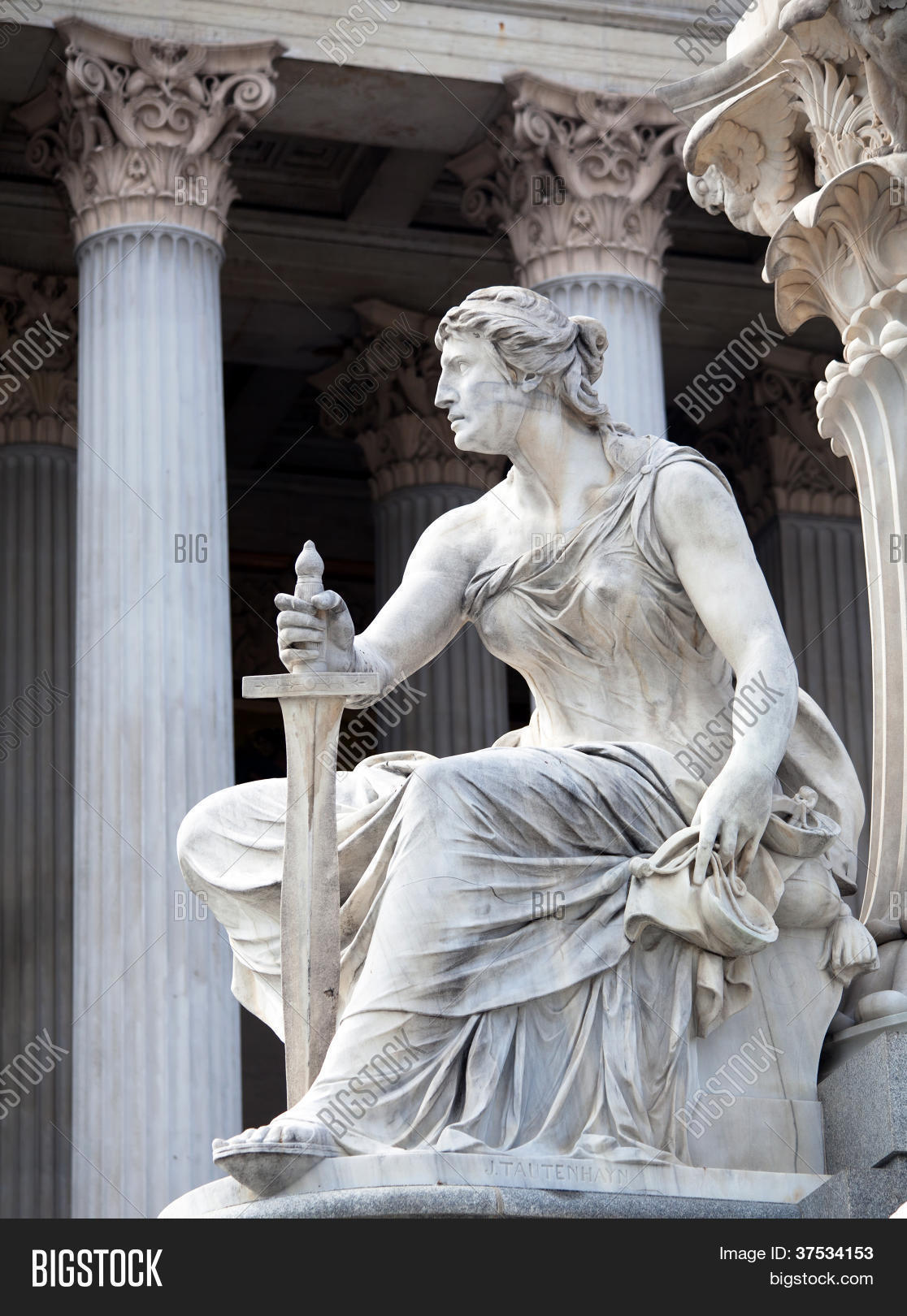 Athena Fountain Vienna Image & Photo (Free Trial) | Bigstock