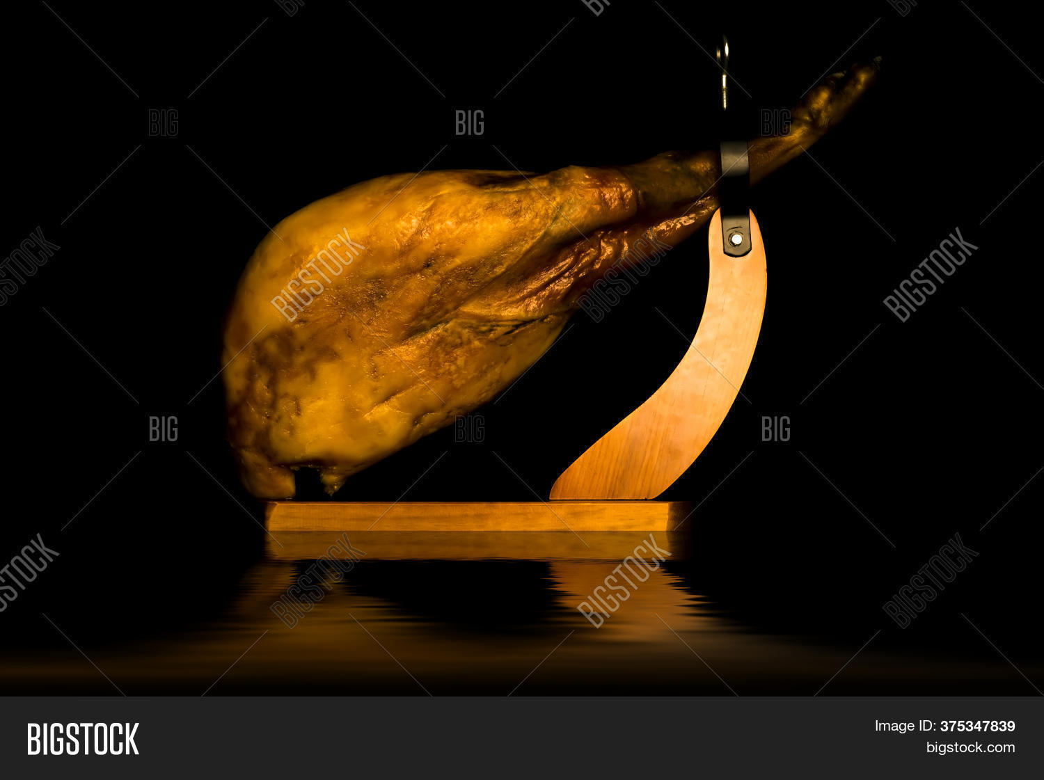 Whole Iberian Ham Leg Image & Photo (Free Trial) | Bigstock