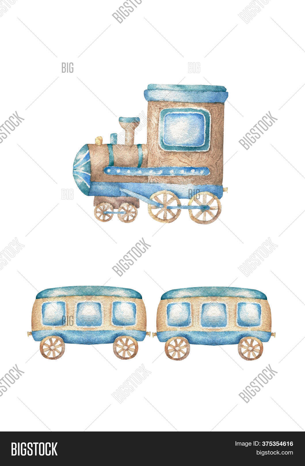 Cartoon Toy Train Hand Image & Photo (Free Trial) | Bigstock