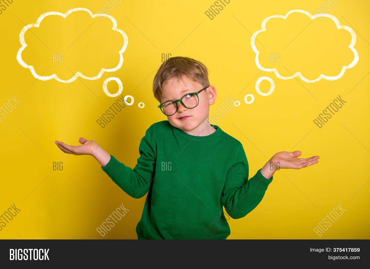 Thinking Child Deep Image & Photo (Free Trial) | Bigstock