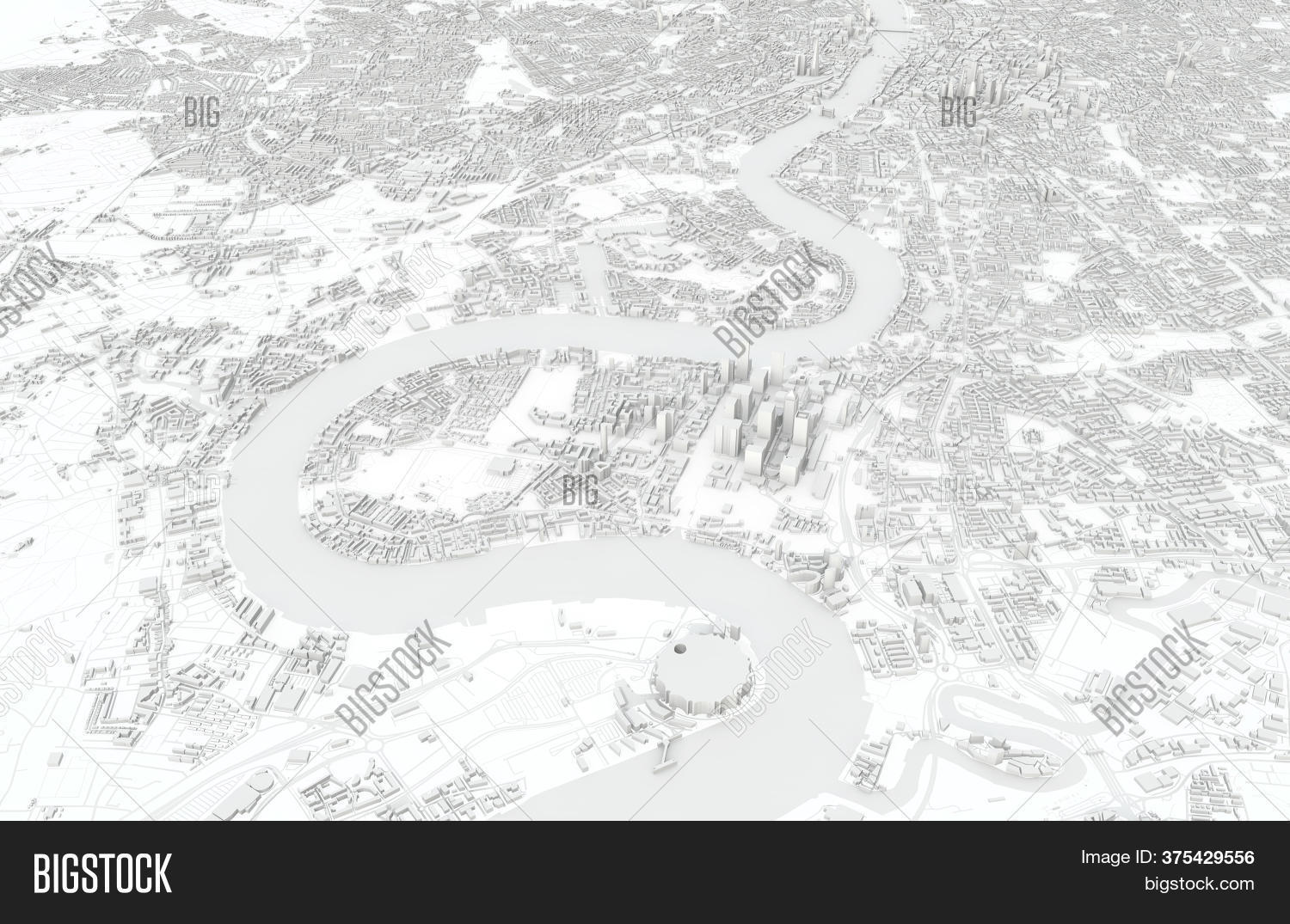 London City Map 3d Image & Photo (Free Trial) | Bigstock