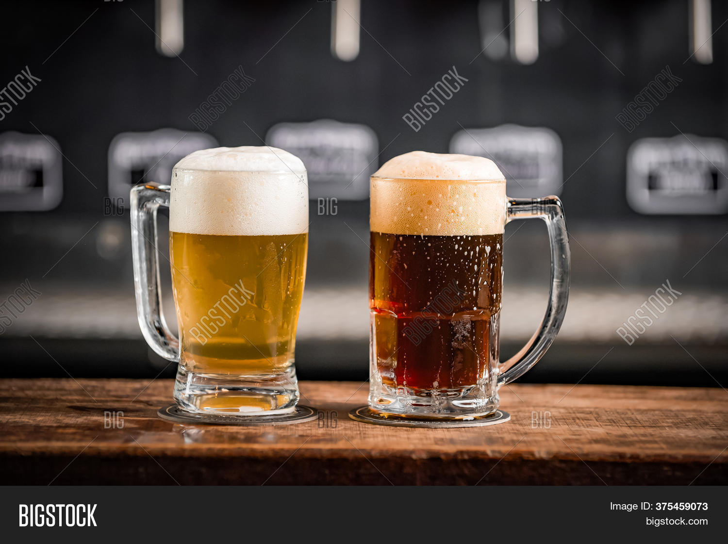Two Mugs Full Chopp, Image & Photo (Free Trial) | Bigstock