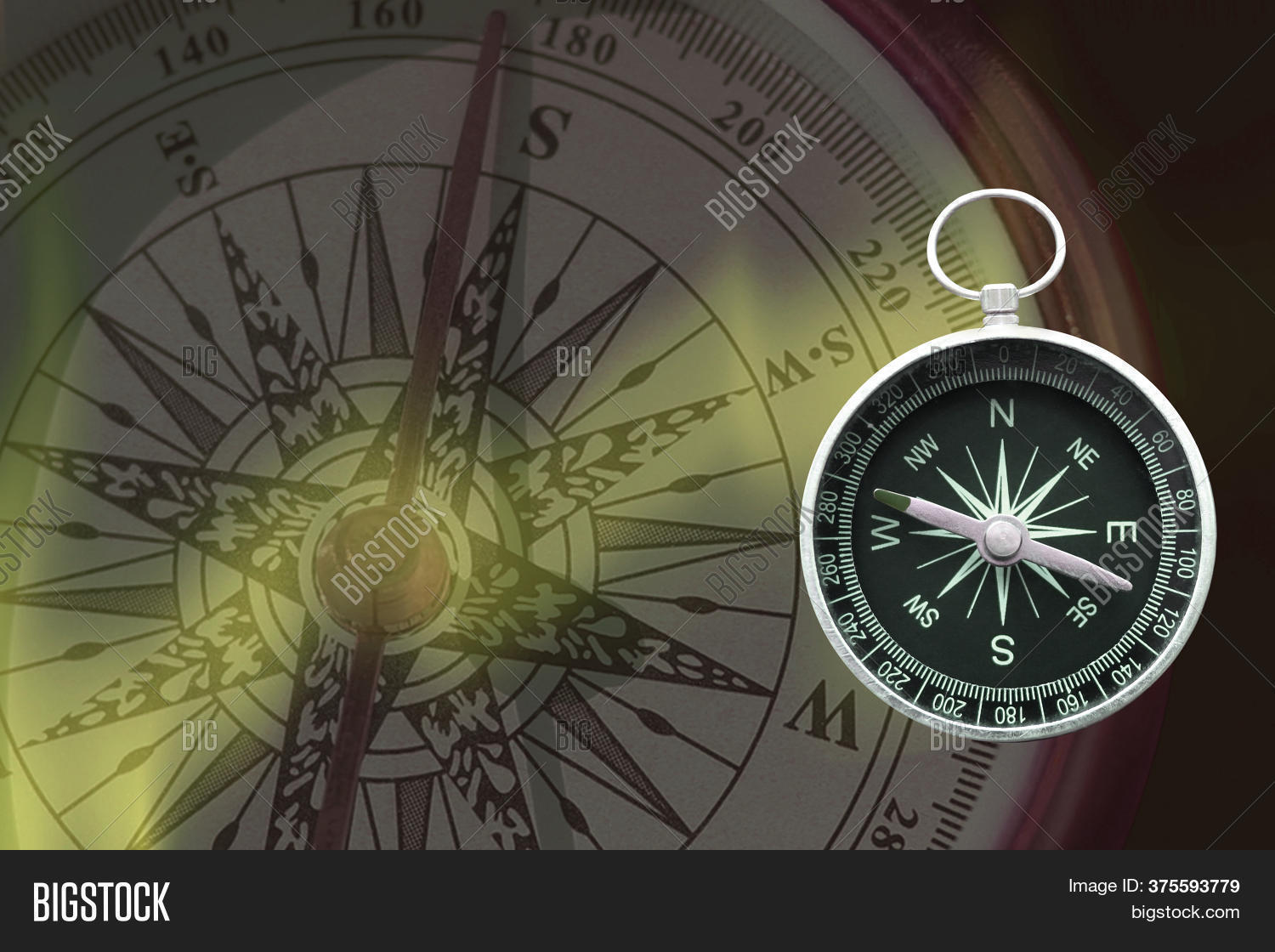 Round Compass On Image & Photo (Free Trial) | Bigstock