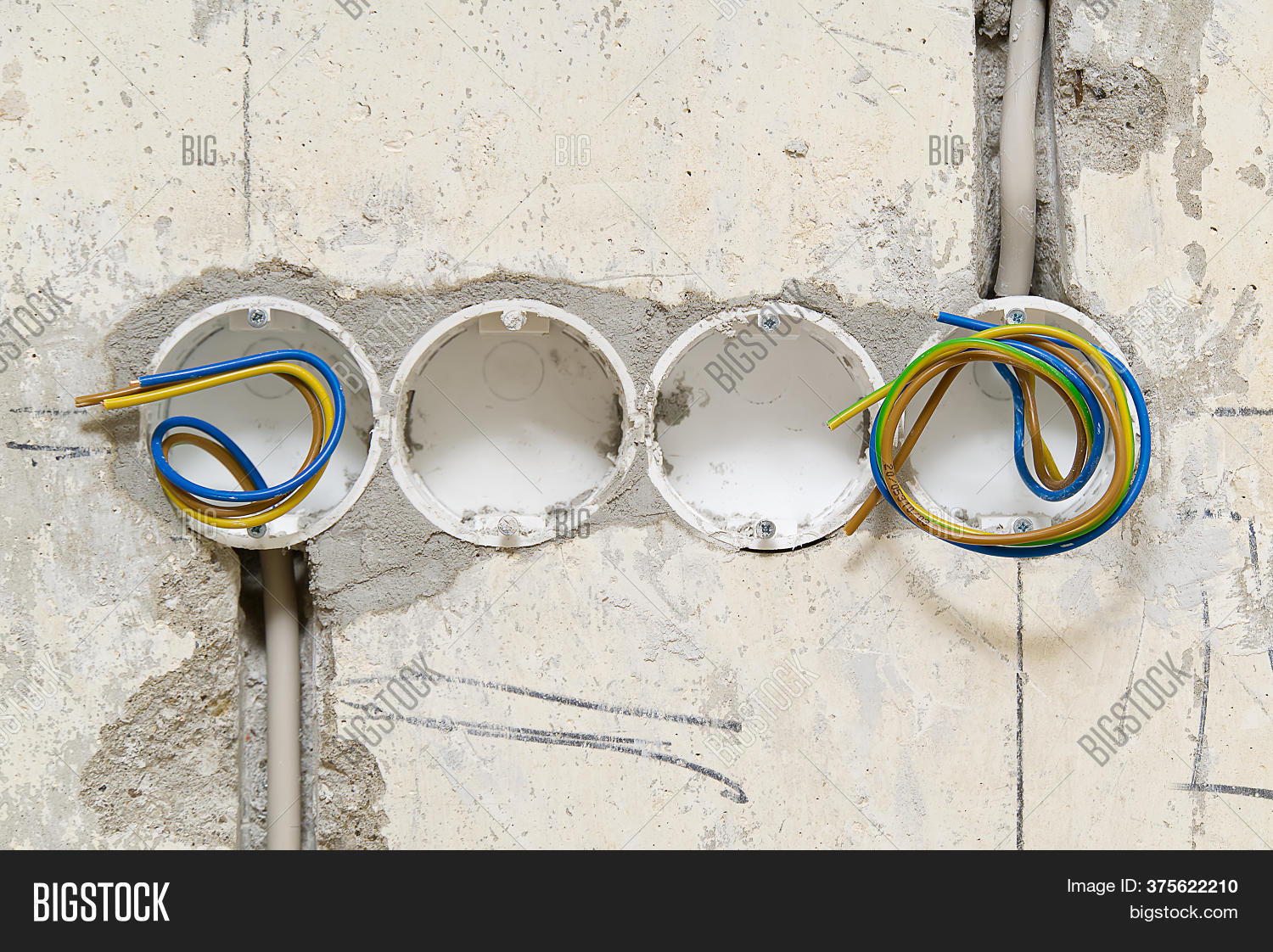 Holes Concrete Wall Image & Photo (Free Trial) | Bigstock