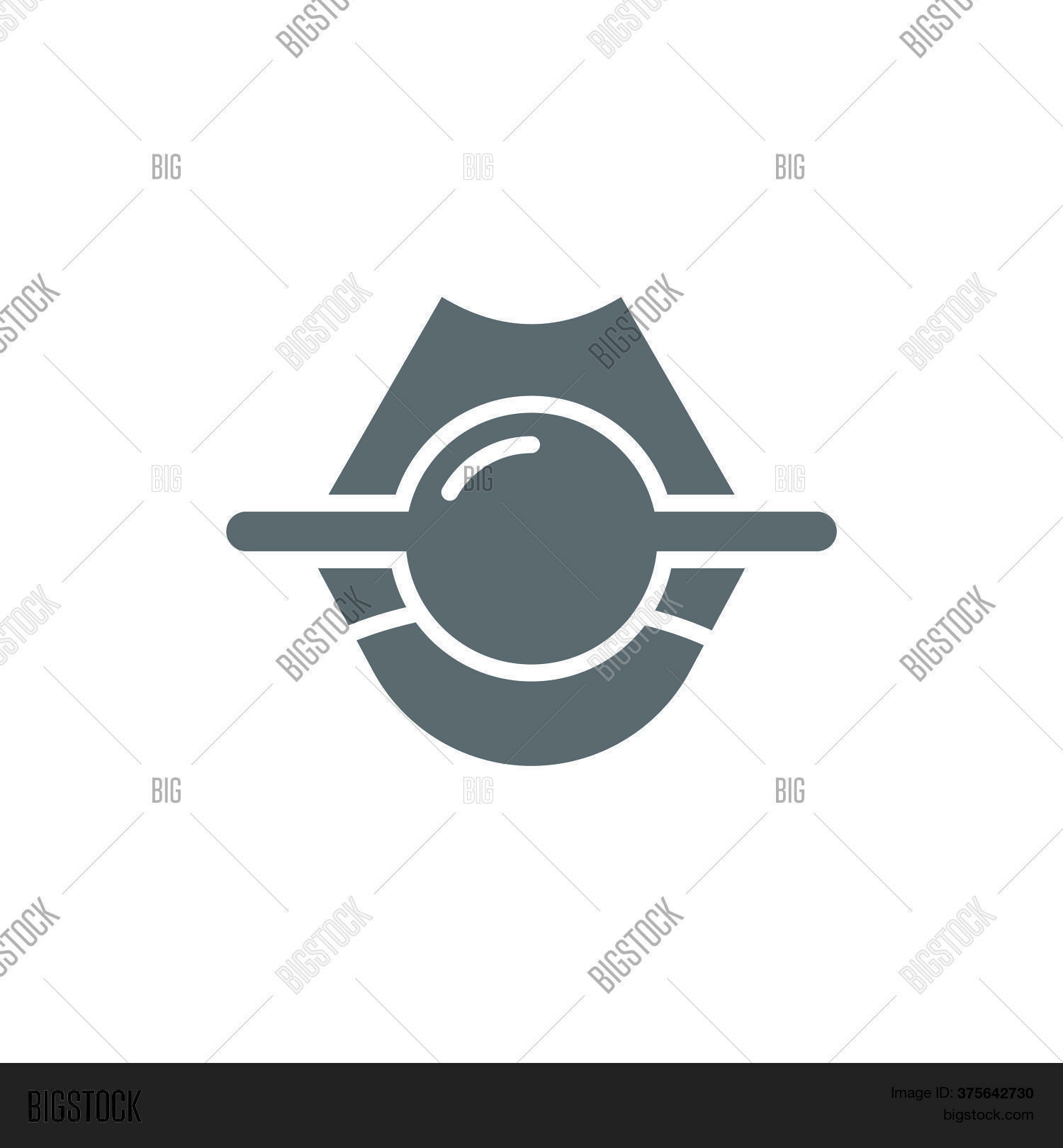 Ball Gag Vector Icon Vector & Photo (Free Trial) | Bigstock