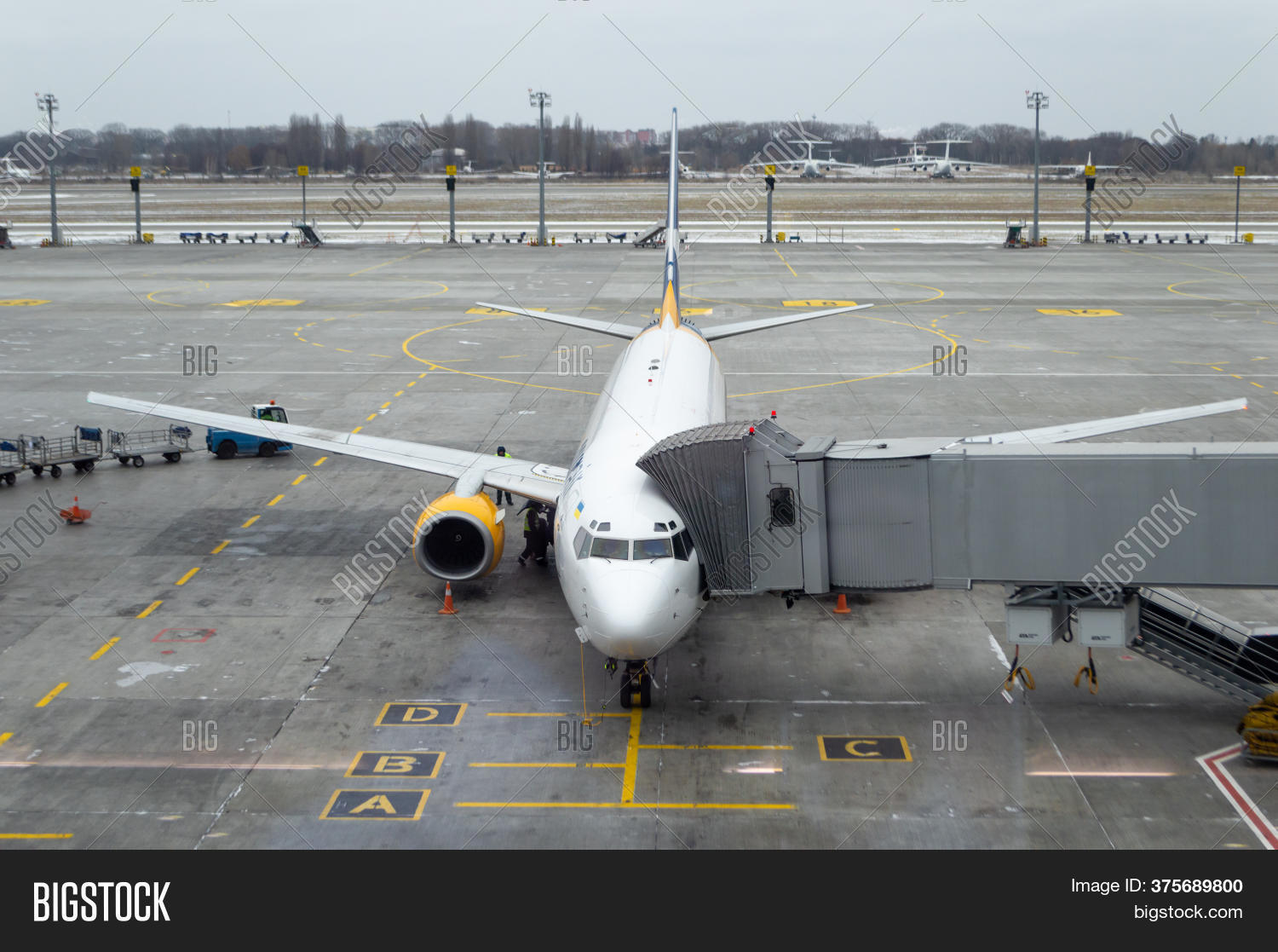 Plane Jet Bridge Image & Photo (Free Trial) | Bigstock