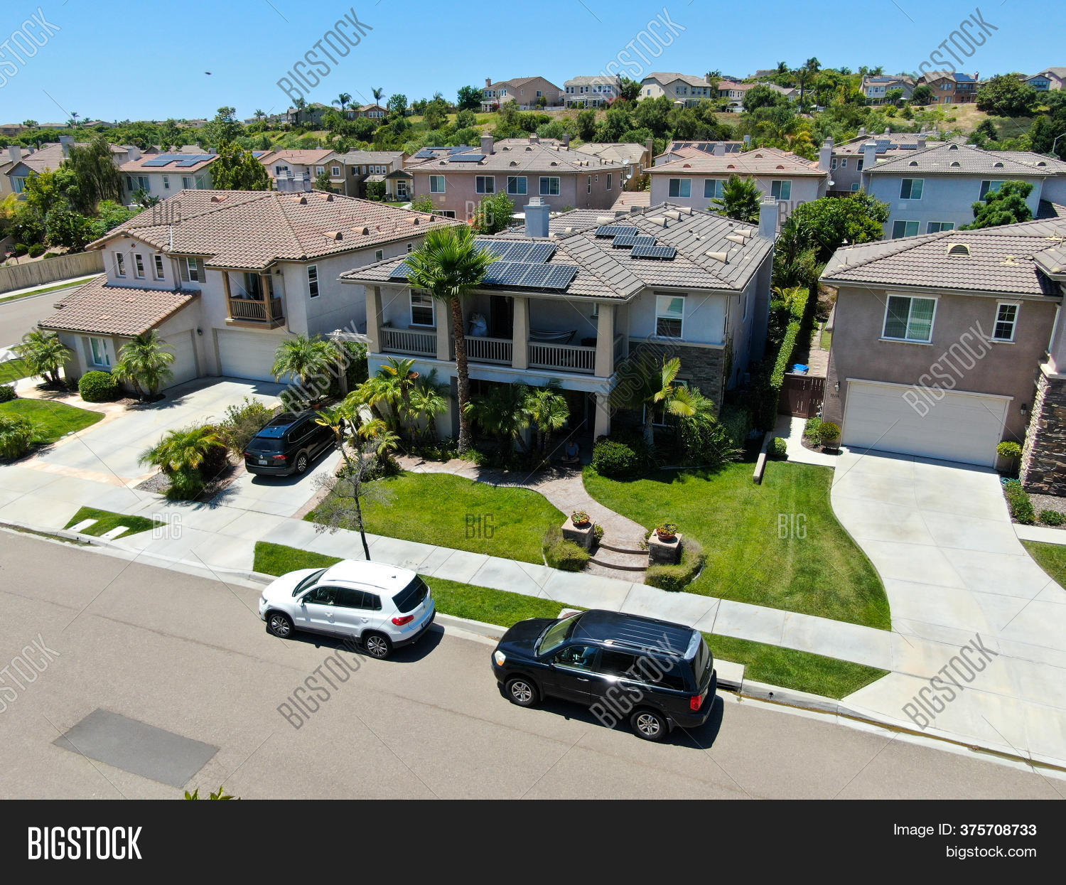 Aerial View Big Villa Image & Photo (Free Trial) | Bigstock