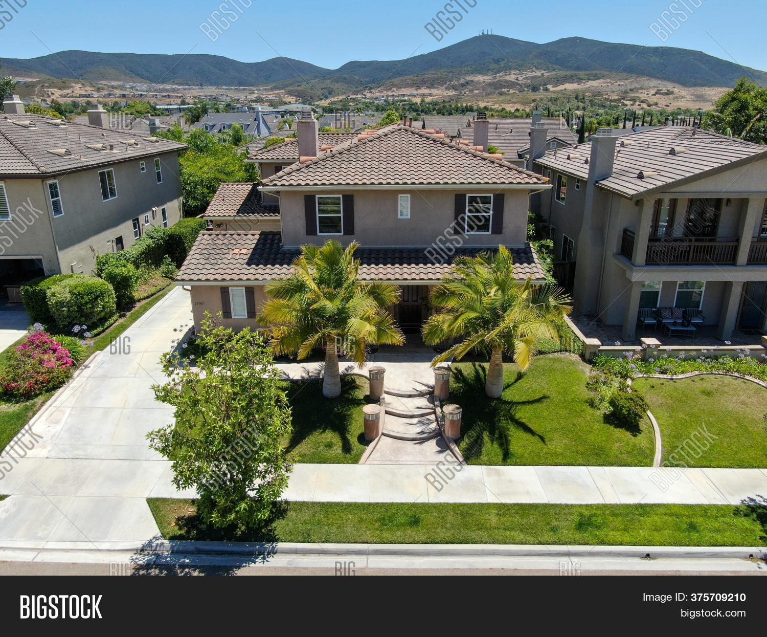 Aerial View Big Villa Image & Photo (Free Trial) | Bigstock