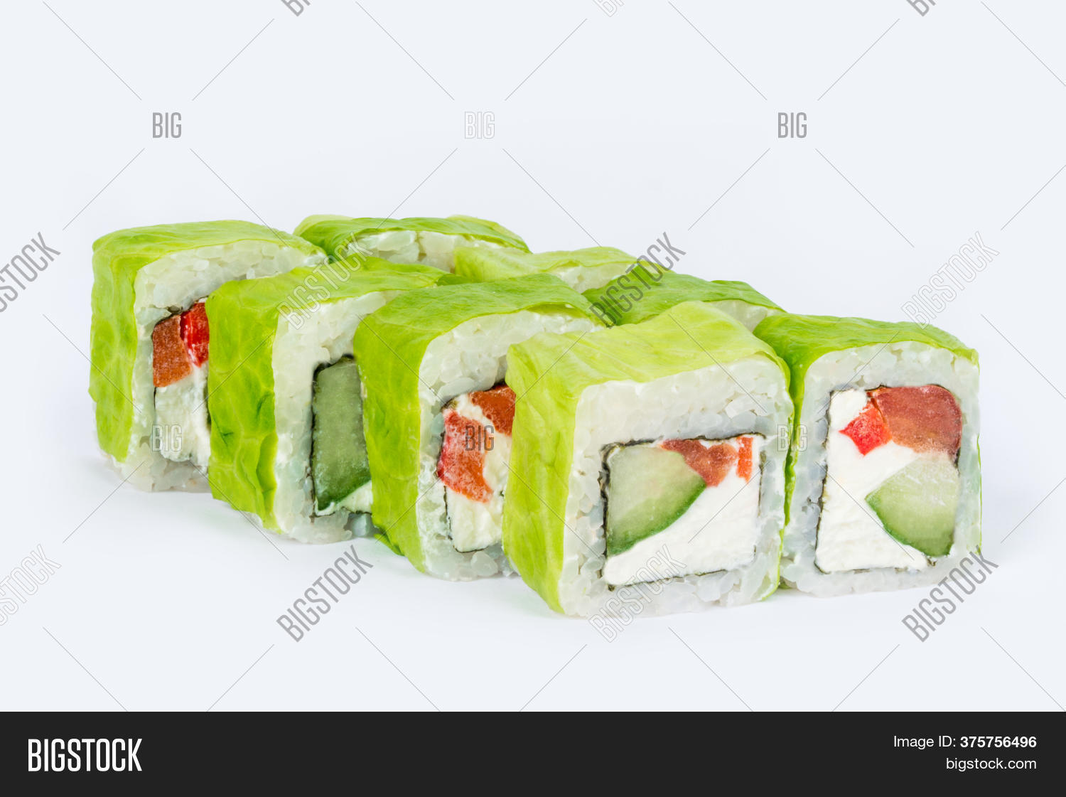 Sushi Shot On White Image & Photo (Free Trial) | Bigstock