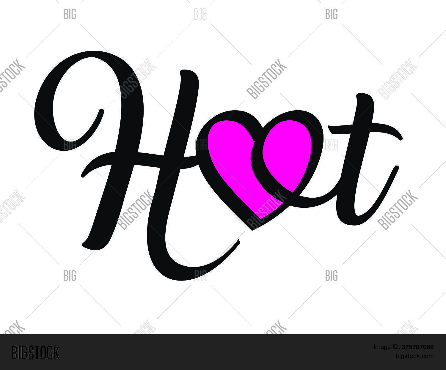 Hot - Typographic Vector & Photo (Free Trial) | Bigstock