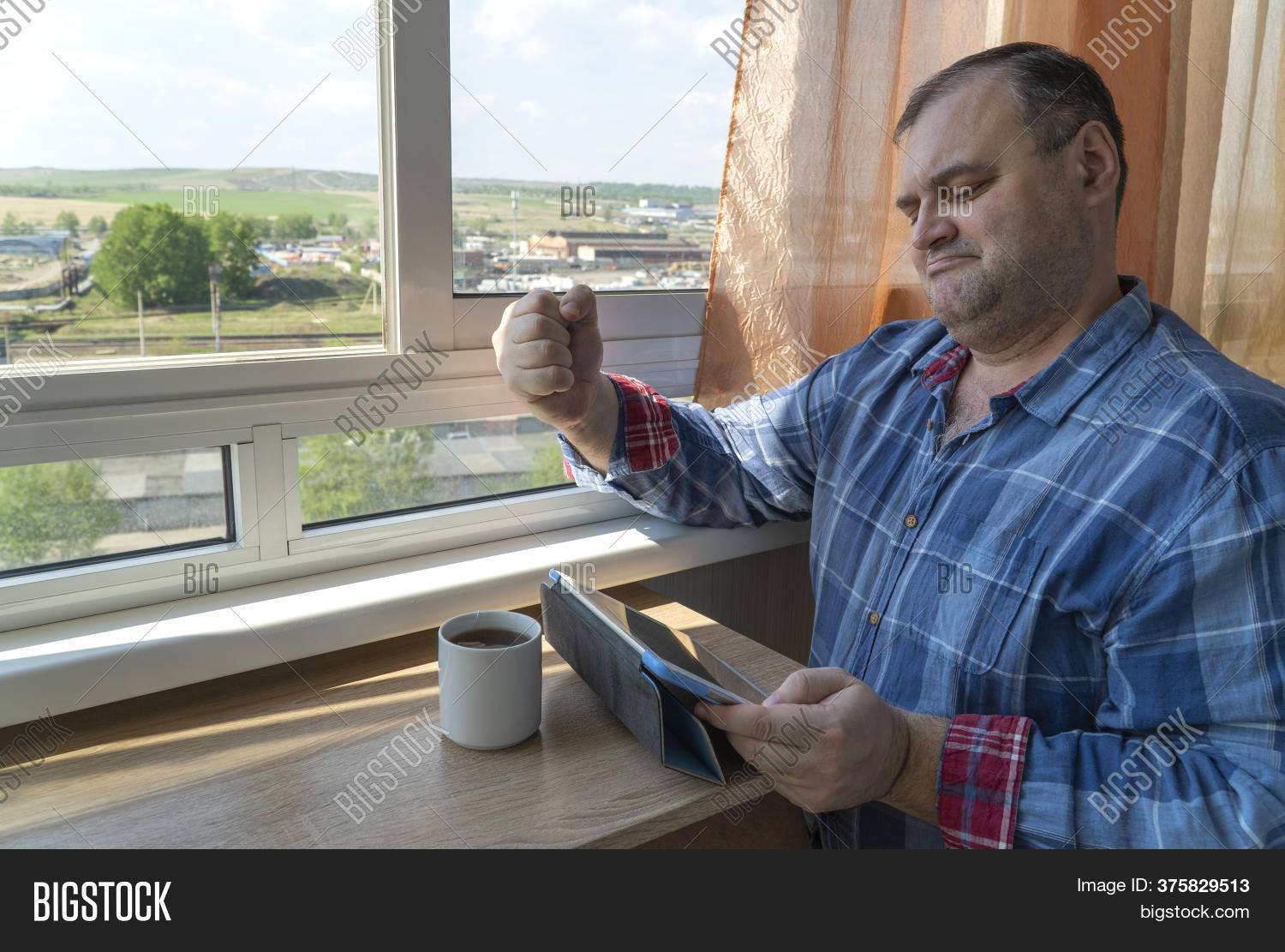 Reading News. Man Image & Photo (Free Trial) | Bigstock