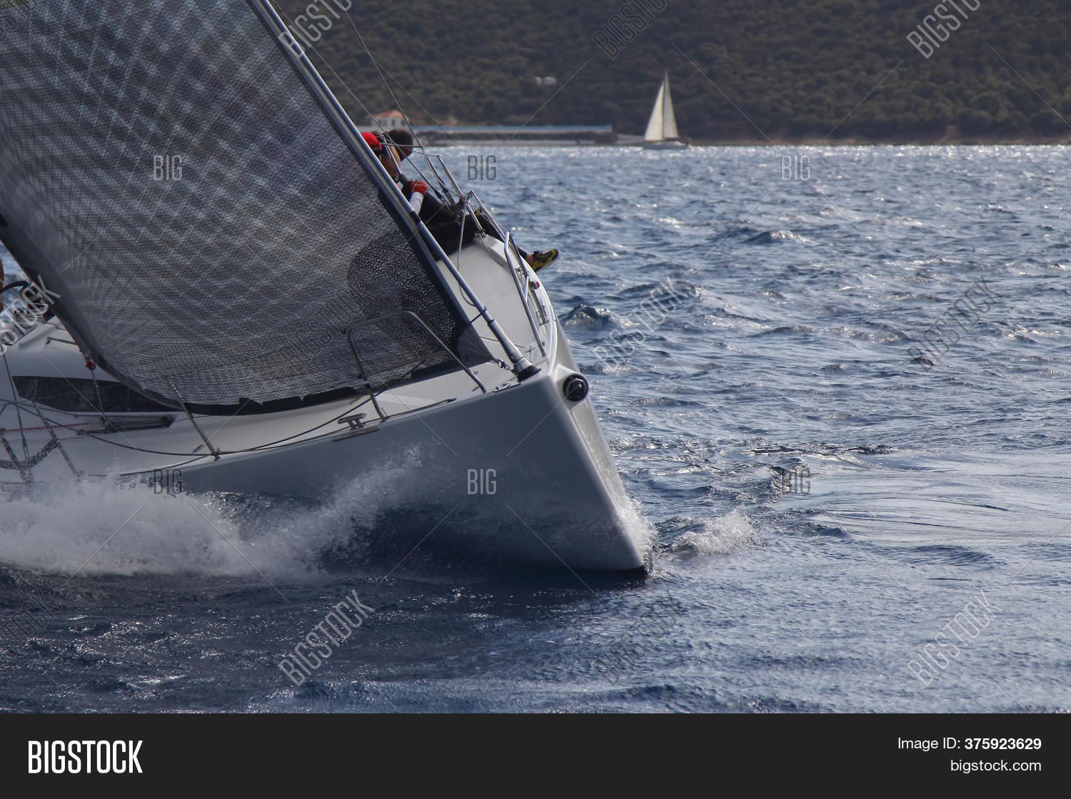 Close Sailing Boat, Image & Photo (Free Trial) | Bigstock