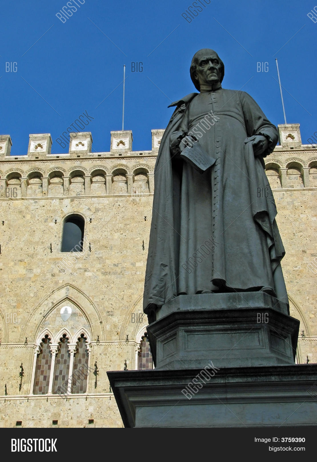 Siena Statue Piazza Image & Photo (Free Trial) | Bigstock