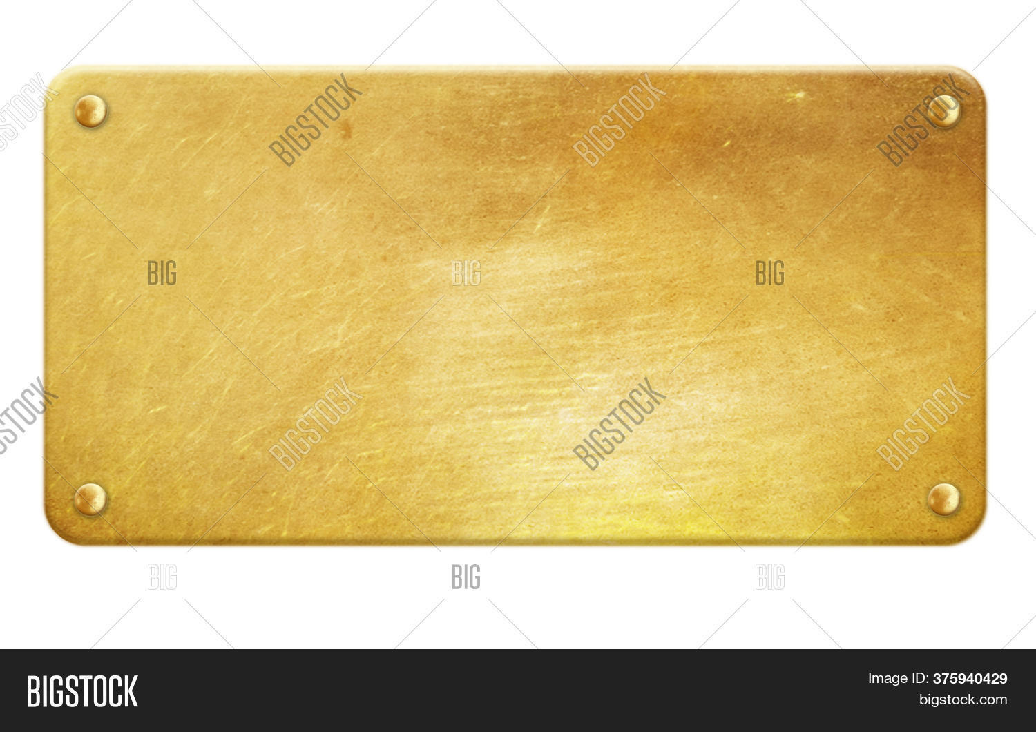 Gold Metal Plate Image & Photo (Free Trial) | Bigstock